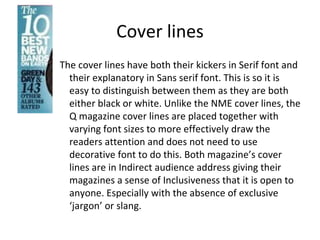 Music Magazine Cover Analysis | PPT