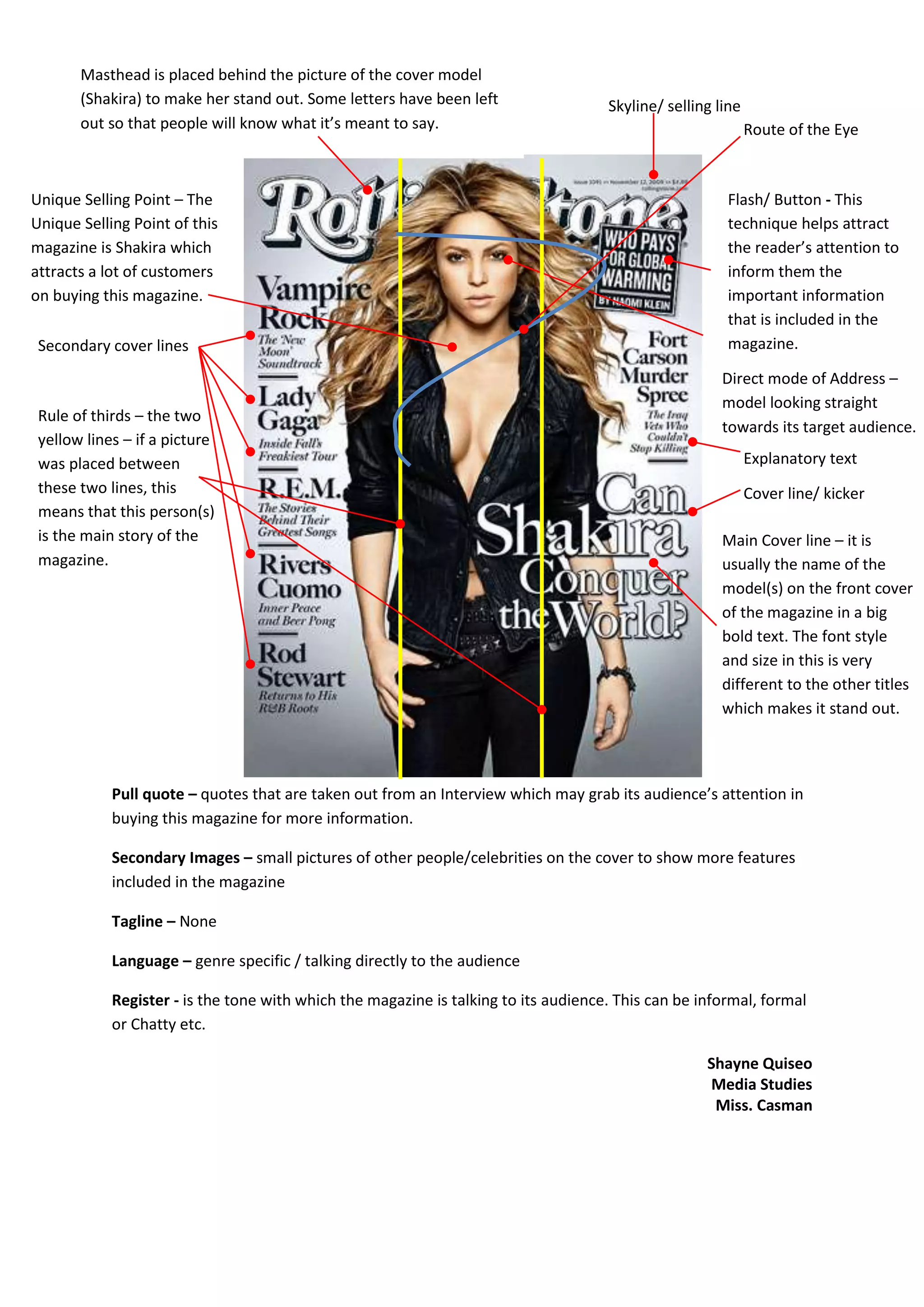 Music magazine cover evaluation | DOCX