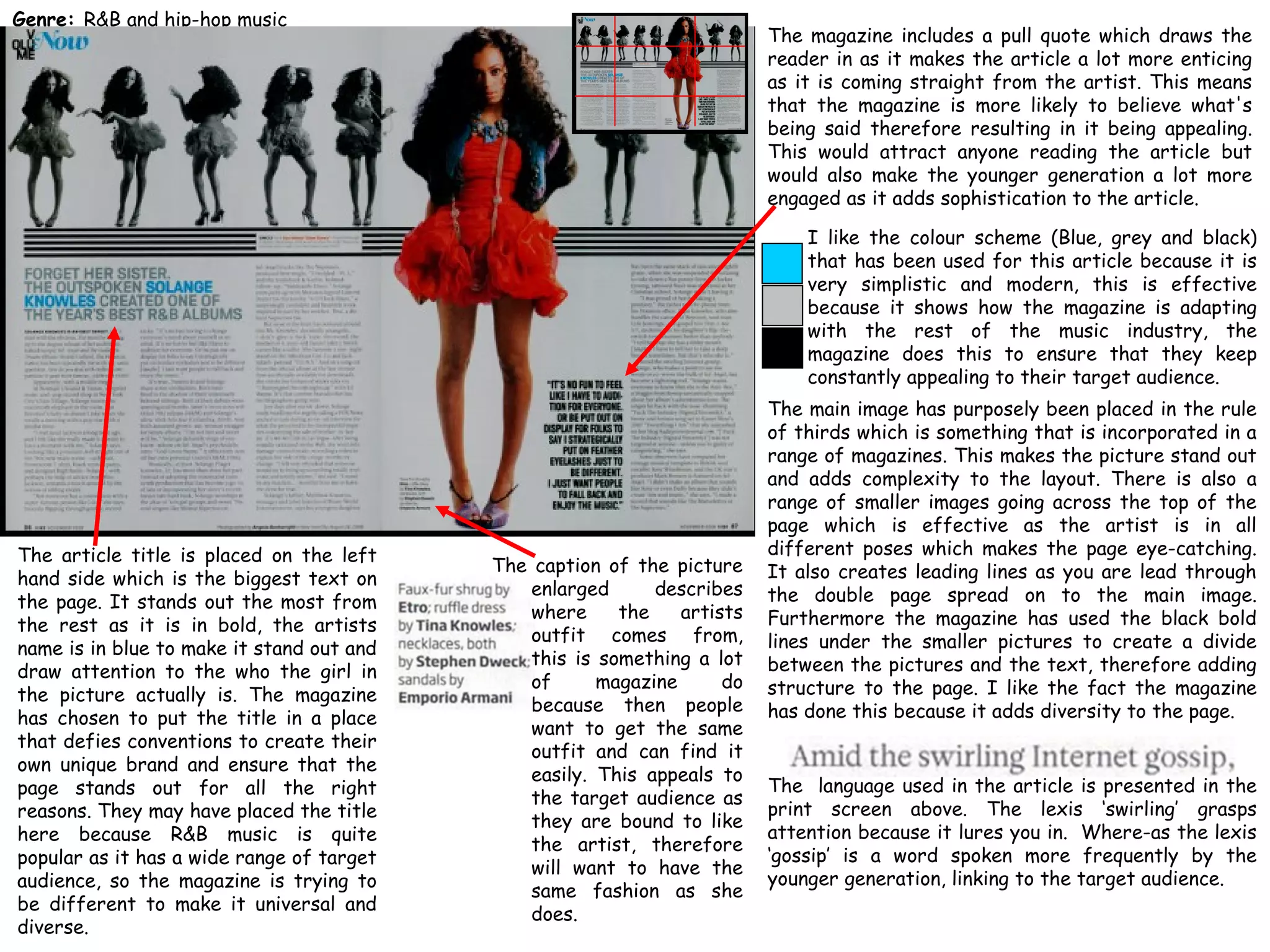 Music magazine double page spread | PPT