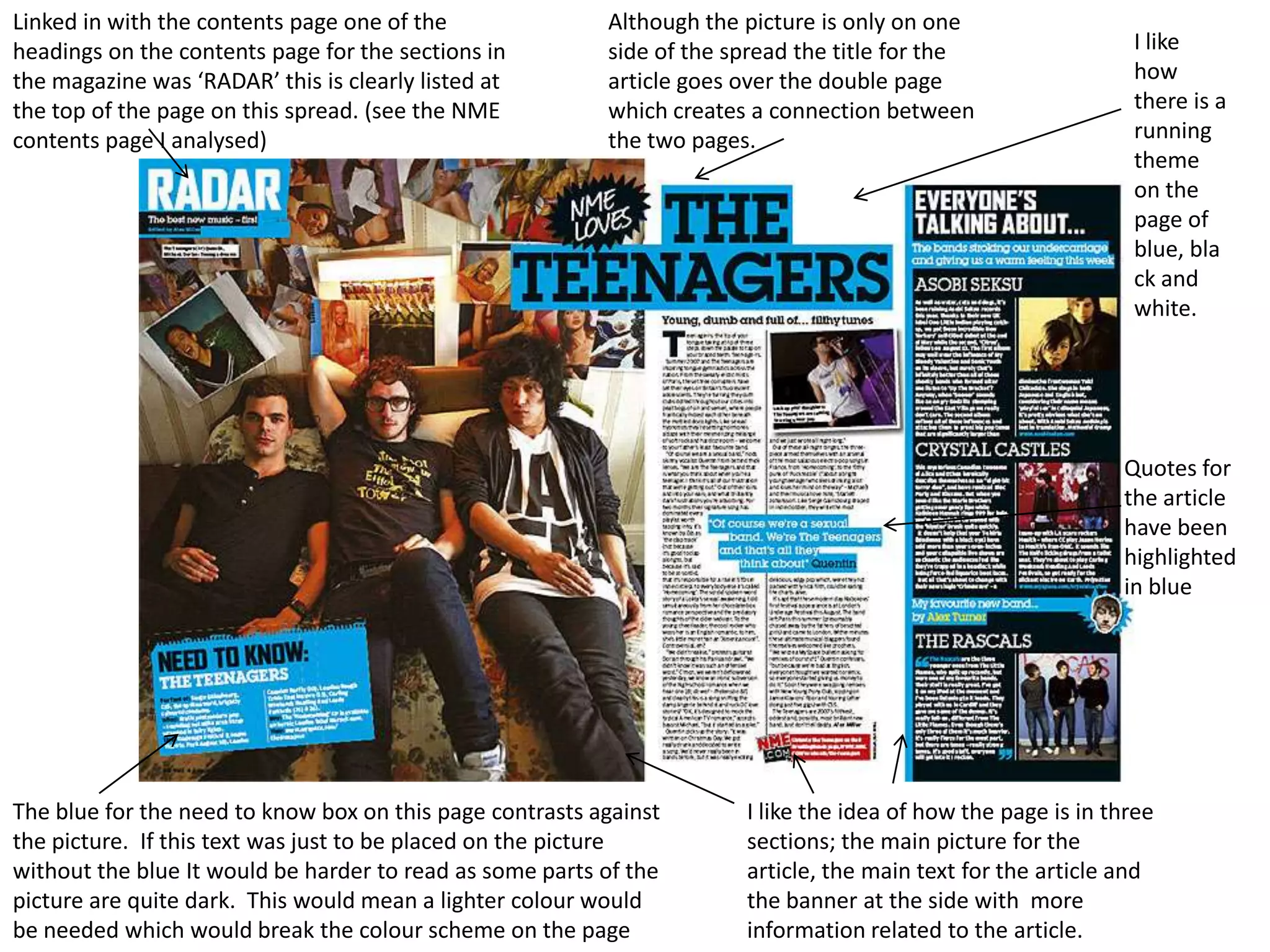 Music Magazine Double Page Spread Analysis | PPT