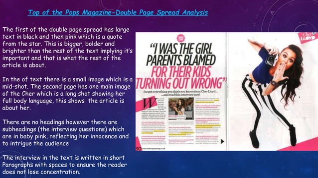 Music Magazine Double Page Spread Analysis | PPT