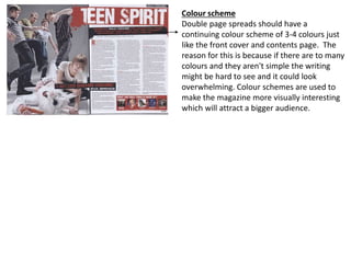 Music magazine double page spread anaylysed new version | PPTX