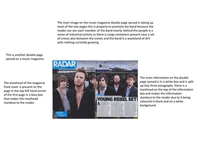 Music magazine double page spreads | PPT