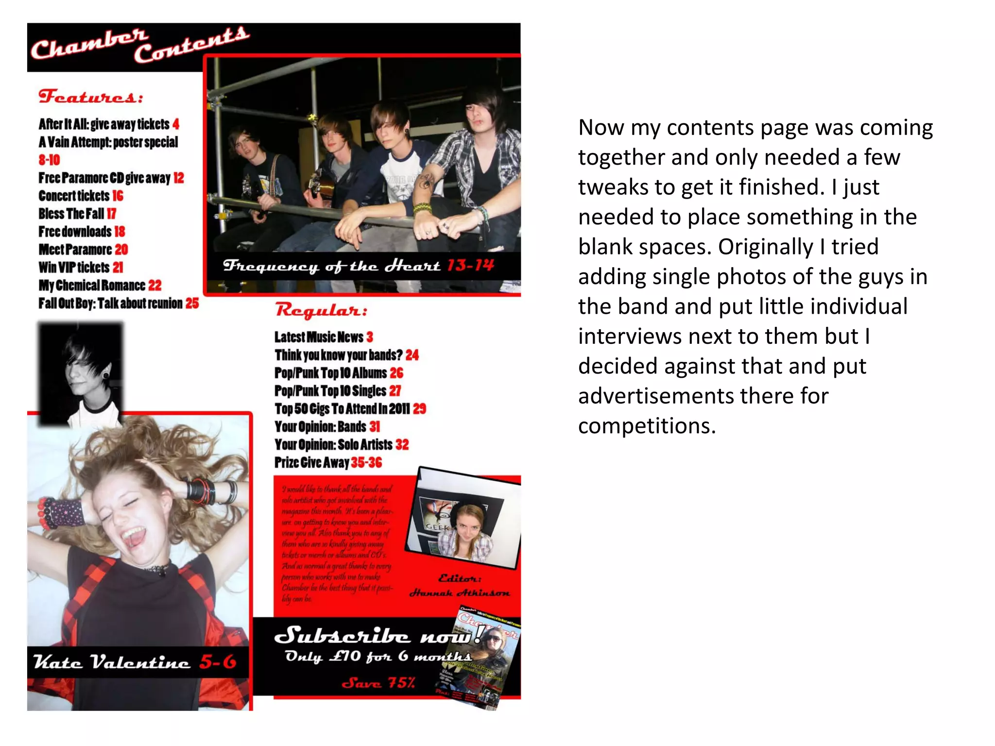 Music magazine drafts | PPT