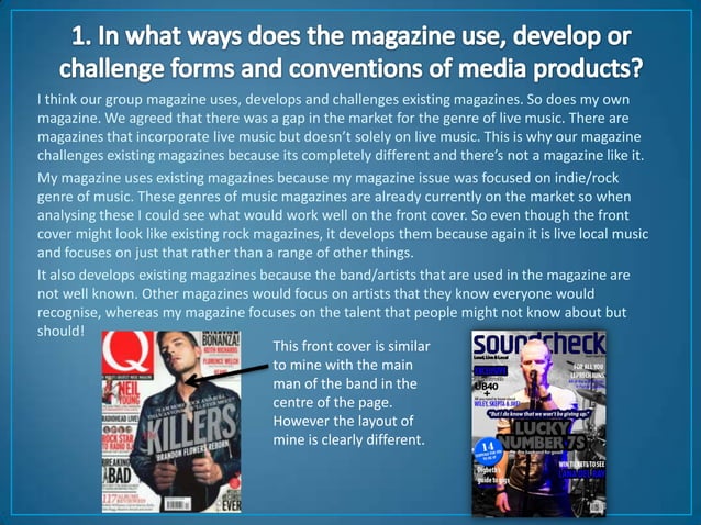 Music Magazine (Soundcheck) Evaluation | PPT