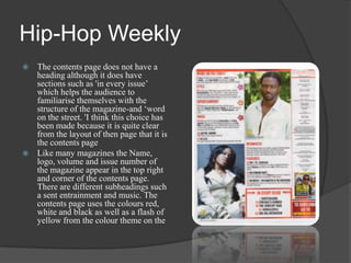 Music magazine evaluation and research | PPT