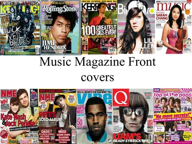 Music magazine front covers | PPT