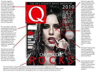 Music magazine front covers | PPT