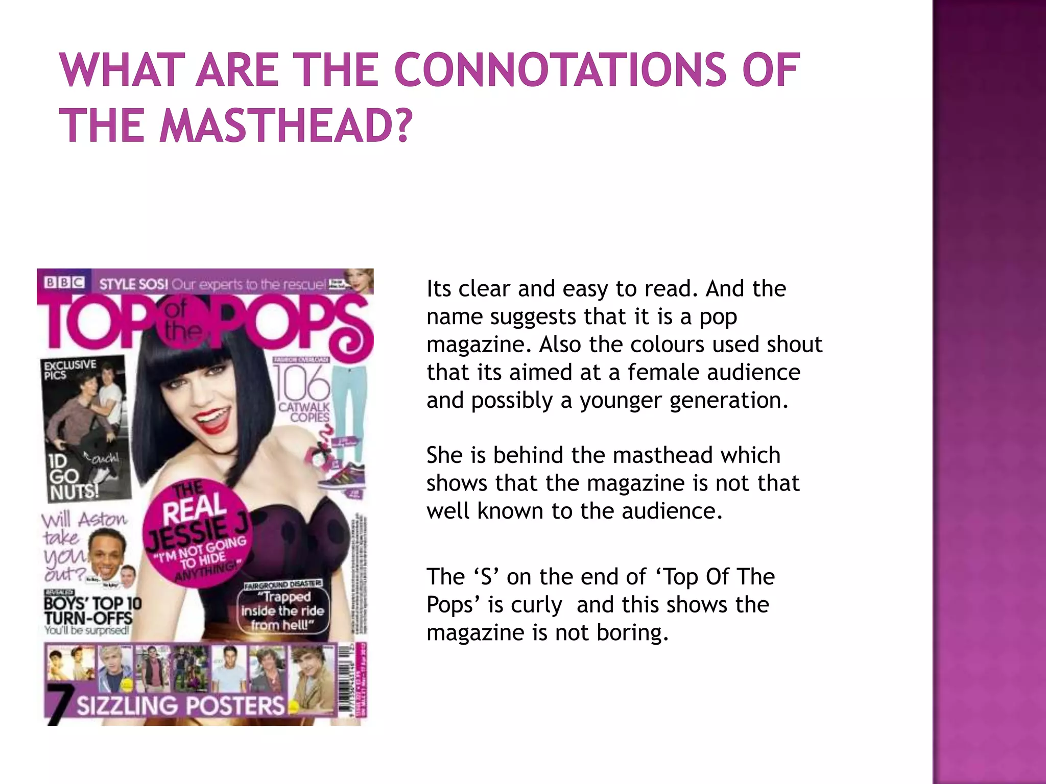 Music Magasine - Front Cover Analysis | PPT