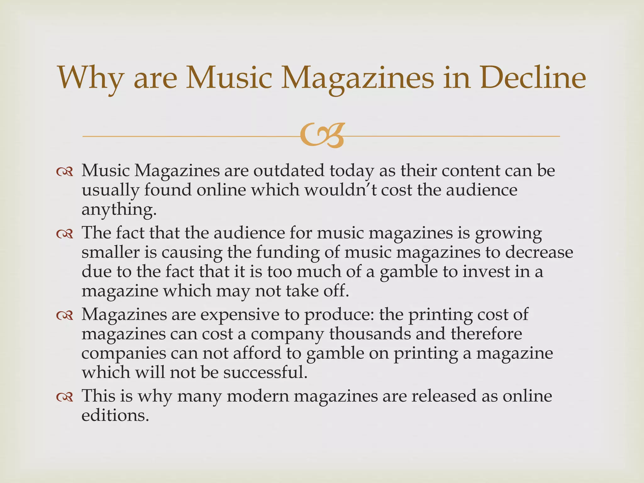 Magazine Genres | PPTX