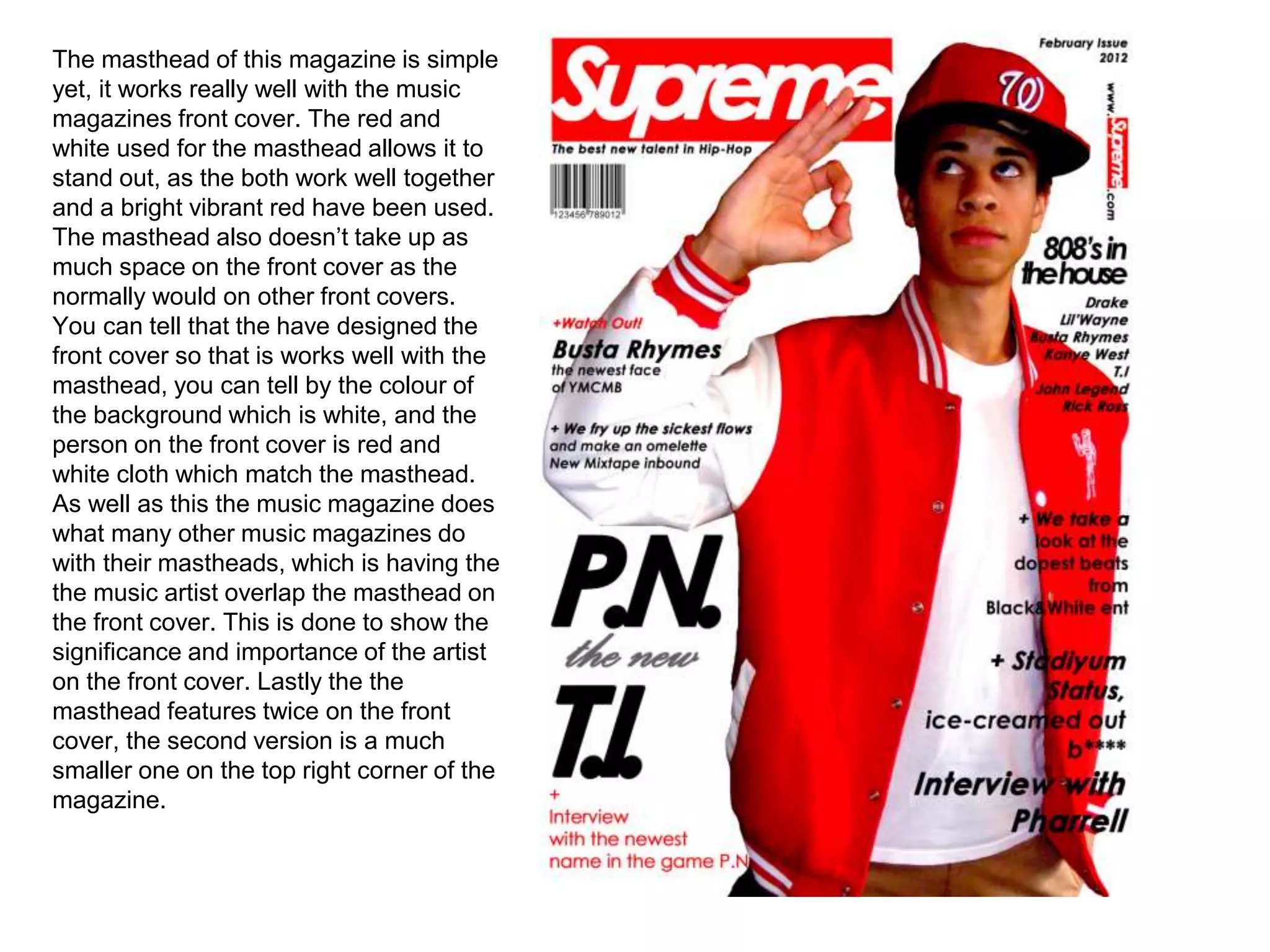 Music magazine masthead analysis.pptx (1) | PPT