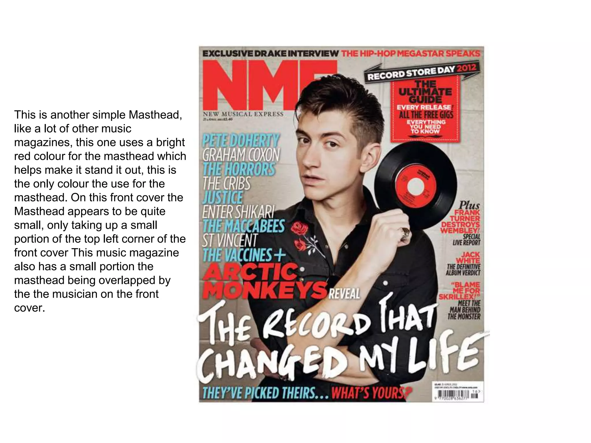 Music magazine masthead analysis.pptx (1) | PPT