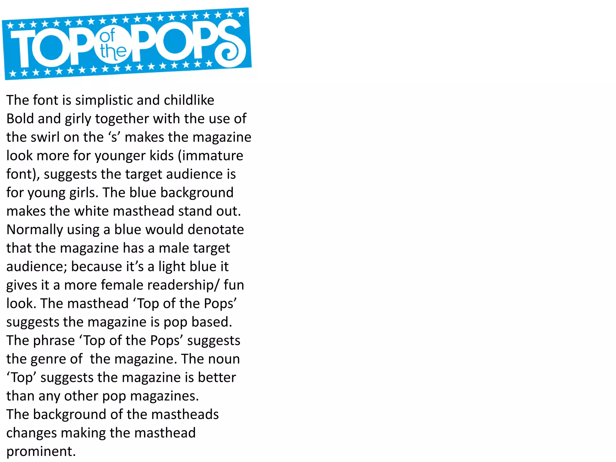 Music magazine names & mastheads | PPTX