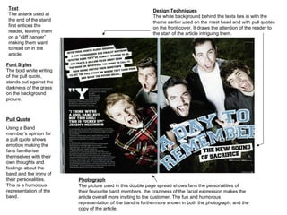 Music magazine annotations presentation. | PPT