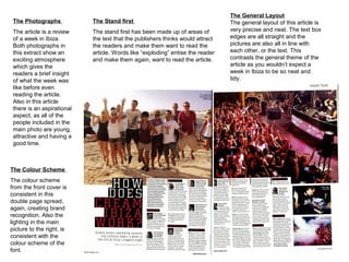 Music magazine annotations presentation. | PPT