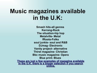 Music Magazine Project | PPT