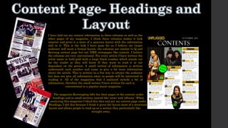My Music magazine project | PPT