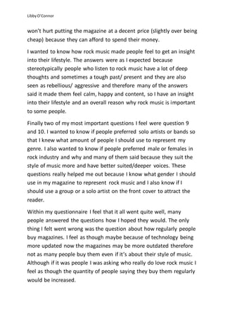 Music magazine questionnaire | PDF