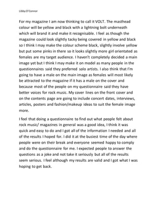 Music magazine questionnaire | PDF