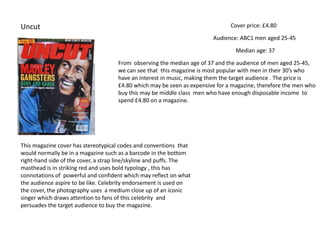 Music magazine research | PPT