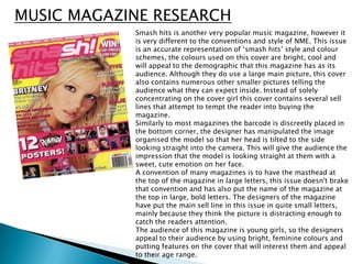 Music magazine research | PPTX