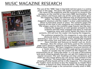 Music magazine research | PPTX