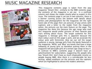 Music magazine research | PPTX