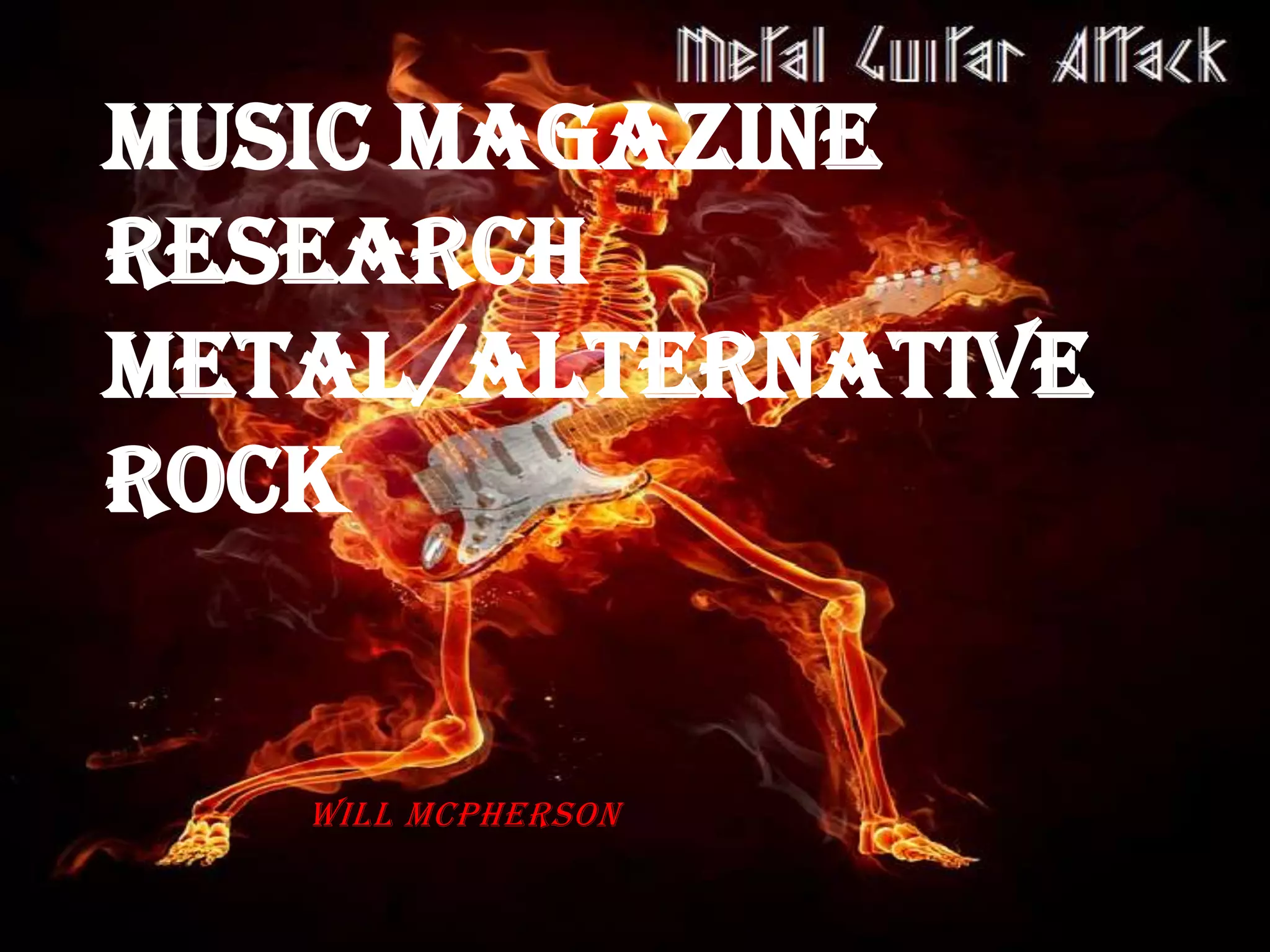 Music magazine research | PPTX