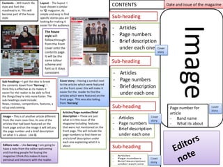 Music magazine research & design | PPT
