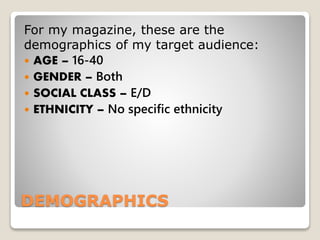 Music magazines - Audience | PPT