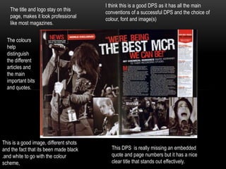 Music magazine that inspire you dps | PPT
