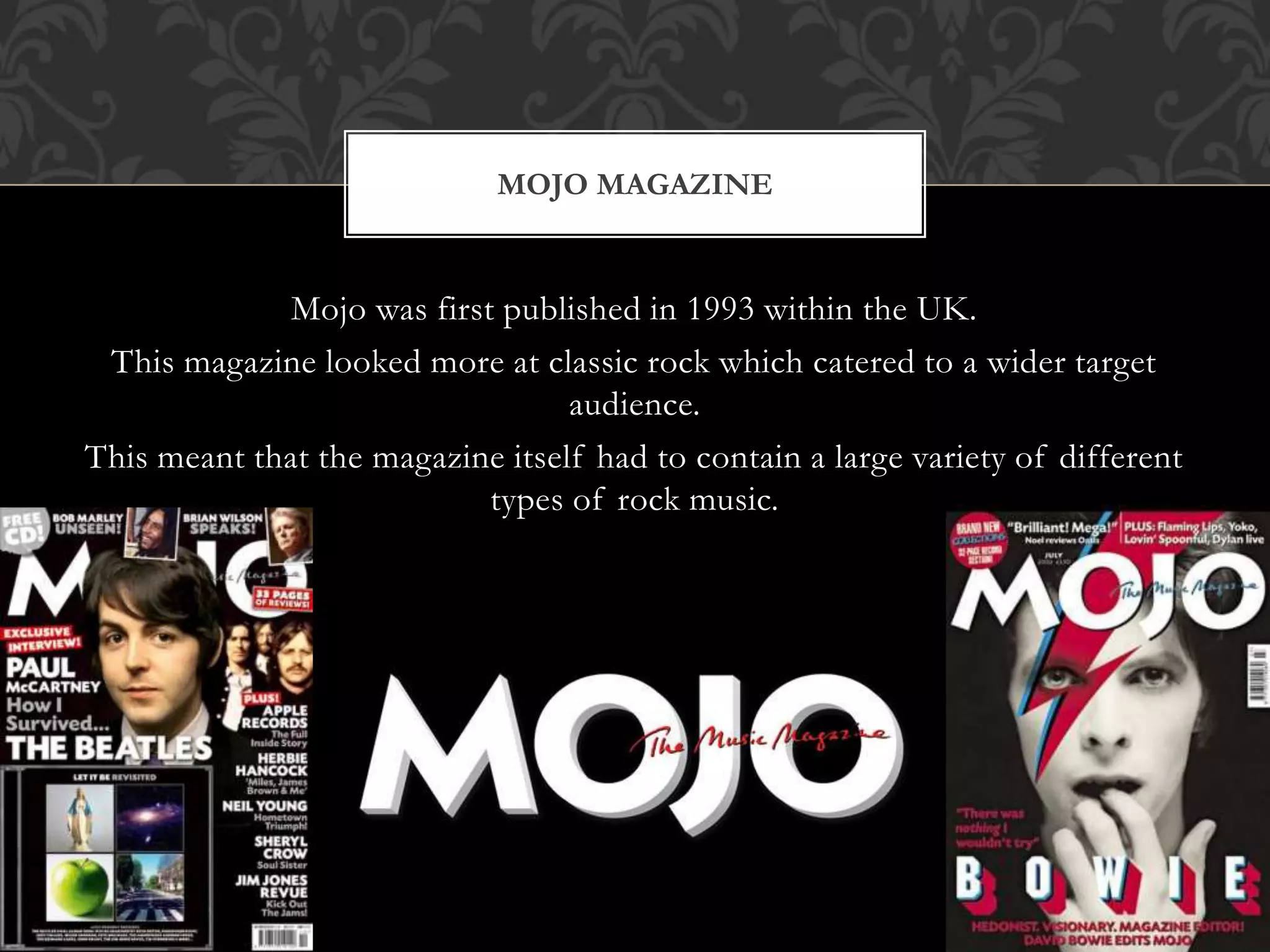 Music magazine timeline | PPT