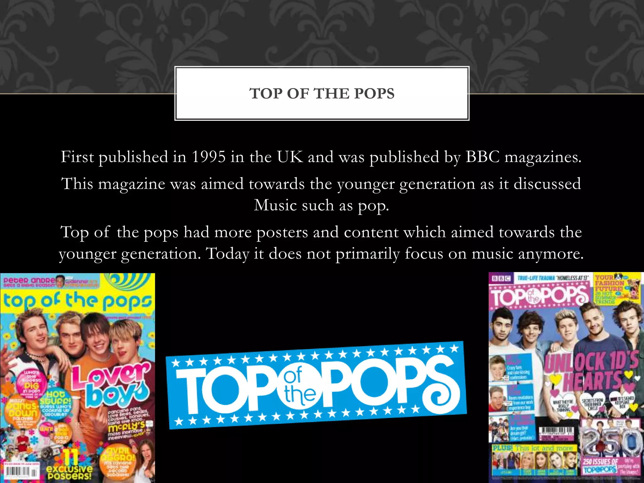 Music magazine timeline | PPT