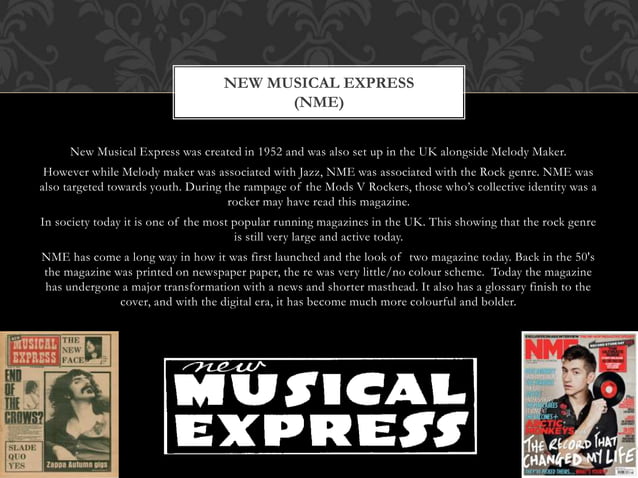 Music magazine timeline | PPT