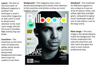 Music mag cover analysis | PPTX