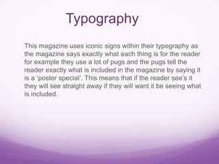 Music magazine's signs and signifiers | PPT