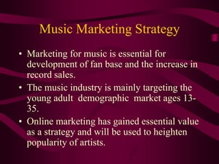 Music marketing strategy | PDF