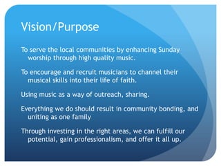 Music ministry presentation | PPT
