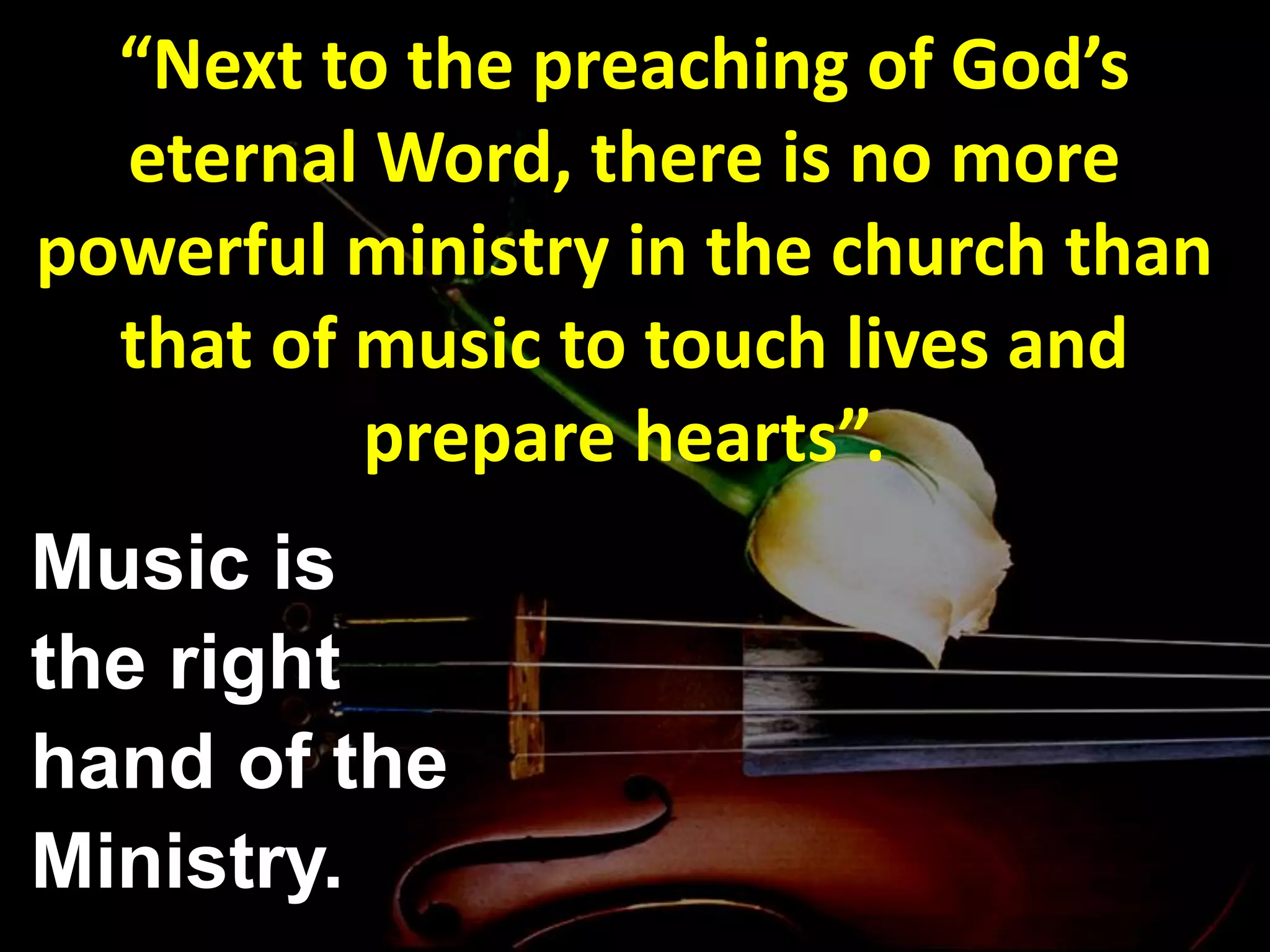 Music Ministry Presentation | PDF