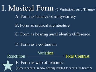 [Music] Musical Form slide presentation powerpoint | PPT