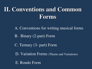 [Music] Musical Form slide presentation powerpoint | PPT
