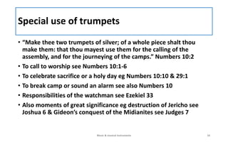 Music and musical instruments in bible times | PPTX