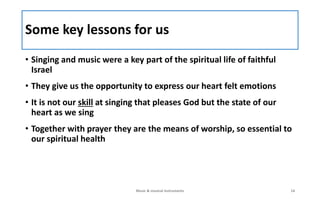 Music and musical instruments in bible times | PPTX