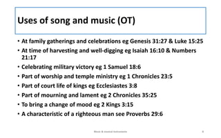 Music and musical instruments in bible times | PPTX
