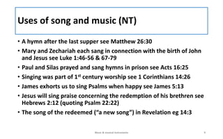 Music and musical instruments in bible times | PPTX
