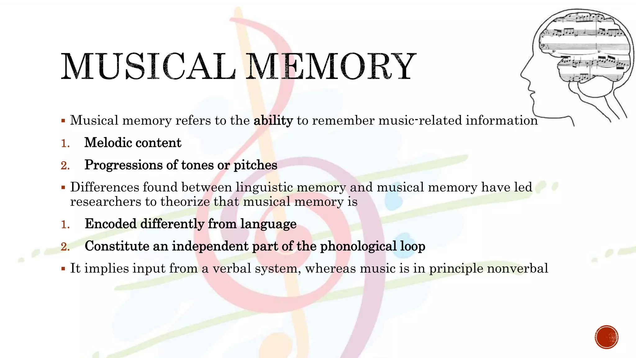 Music and the memory | PPTX | Brain and Nervous System Disorders ...