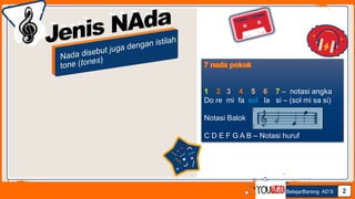 Nada dan tempo dalam musik | PPTX