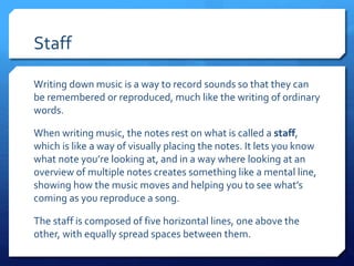 Music Appreciation Tutorial #1: Music Notation Basics | PPT