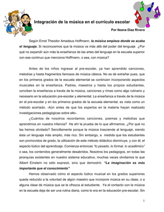 Musicoescolar | PDF