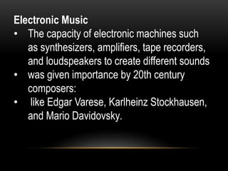 Music of 20th century music10-q1 | PPTX